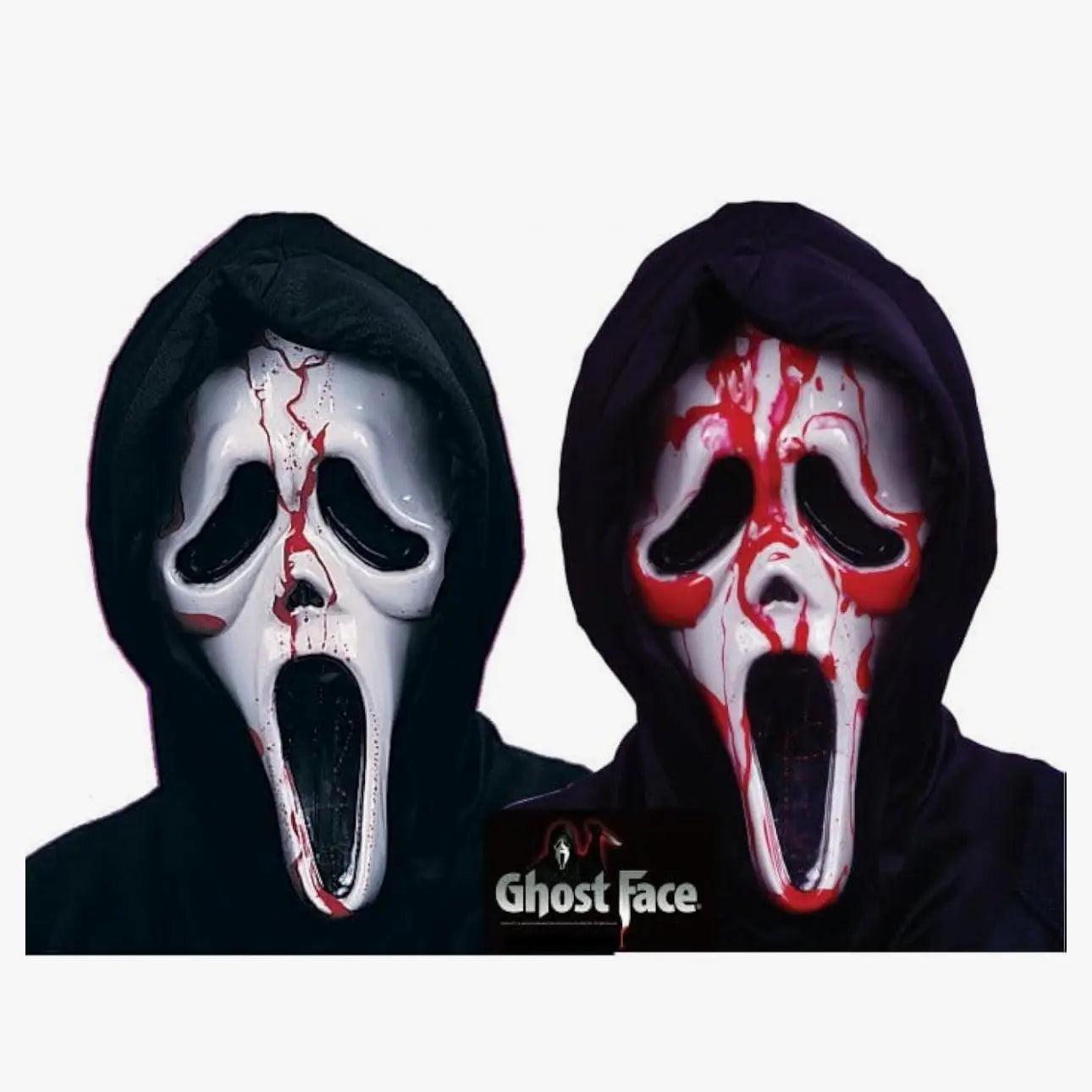 Bleeding Ghost Face Mask With Blood and Pump