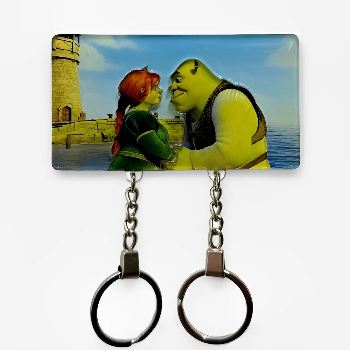 Shrek and Fiona keychain